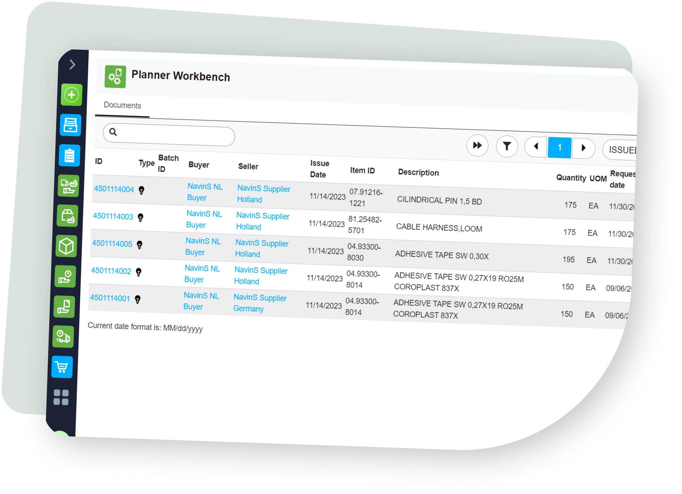 Planner Workbench App
